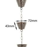 Rain Chains for Gutters Rain Collectors Cups Adjustable 39.37in Bird ...