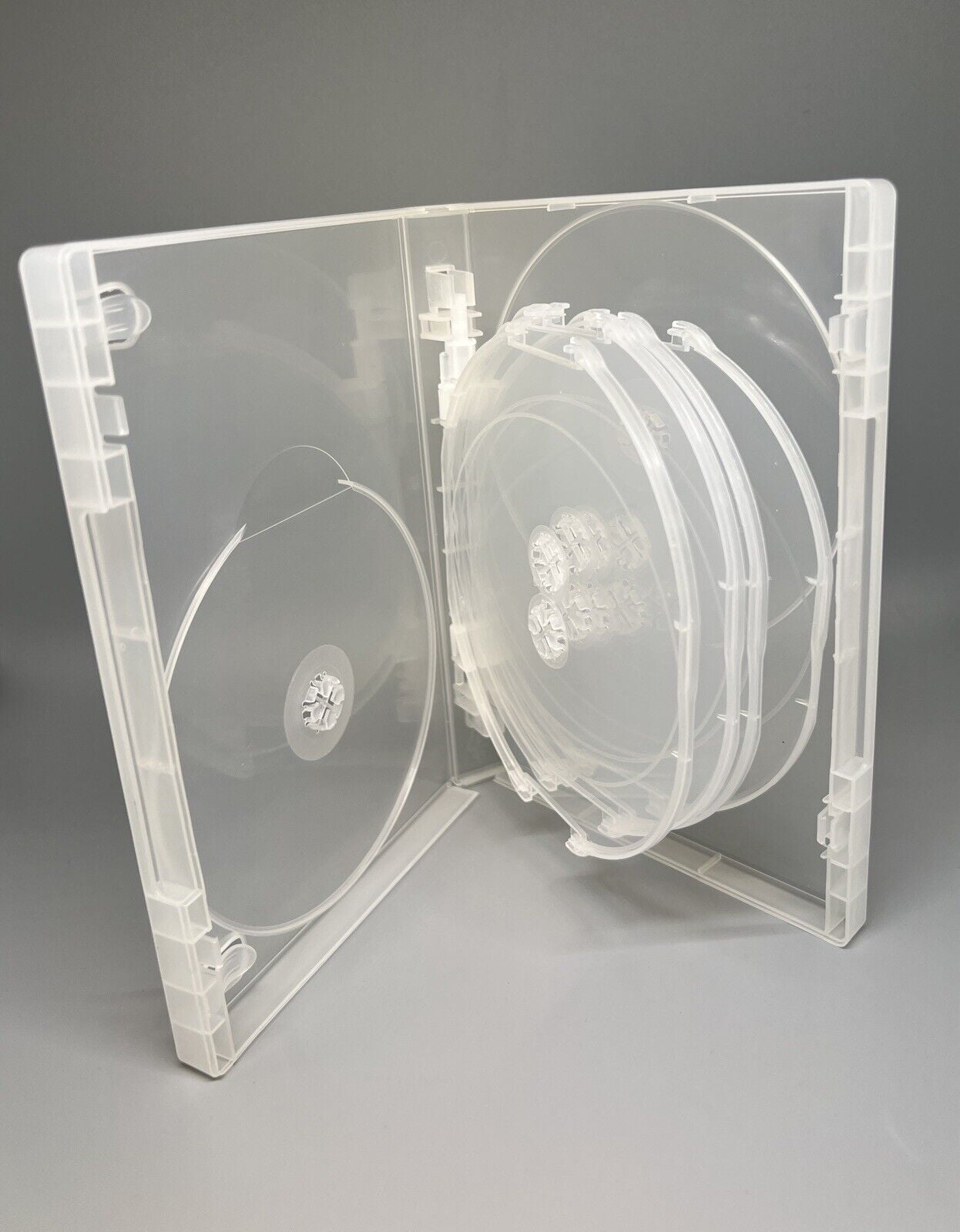 2 PCS 25MM 10-DISC DVD CASE, SUPER CLEAR, CLIP, VIVA2510CLR - Walmart.com