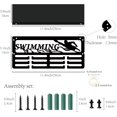 1 Set Rectangle Iron Medal Hanger Holder with Screws & Anchor Plug ...