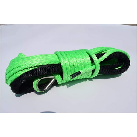 Winch Rope Green 6mm*15m Synthetic Rope,ATV Winch Line,Kevlar Winch ...