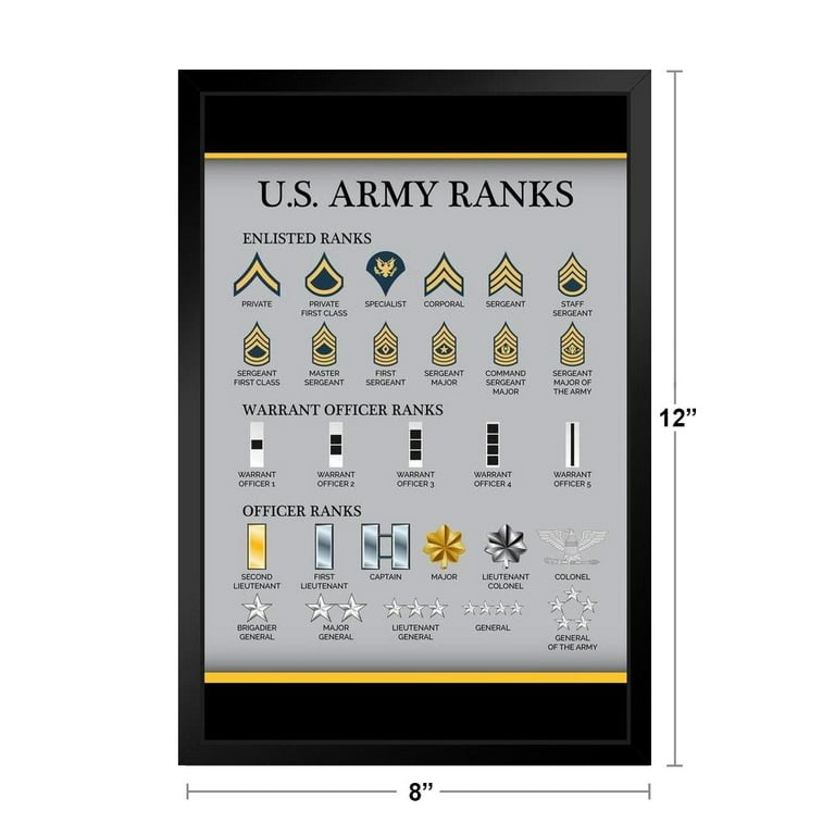 Armed Forces Military Rank Chart