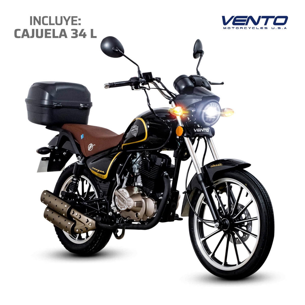 Motocicleta Rebel Vento Cougar 250 Negro 2025 | Bodega Aurrera en línea