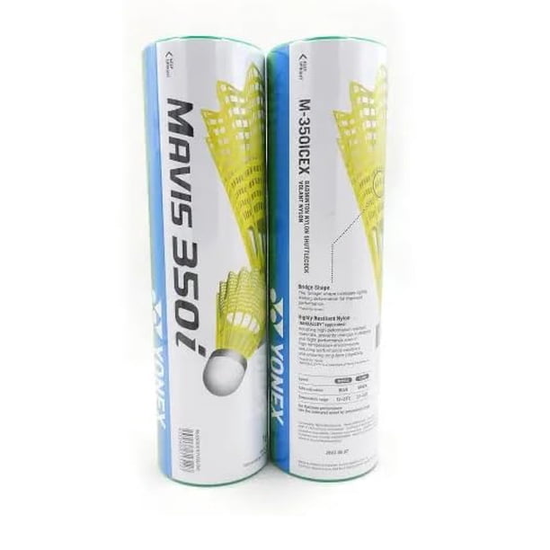 Yonex MAVIS 350i Nylon Badminton Shuttlecock, Colour - Yellow, Green ...