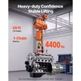 VEVOR 4400 lbs Electric Chain Hoist, 20 ft Lifting Height, Three-Phase ...