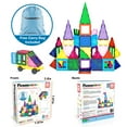 PicassoTiles 61 PC Magnetic Building Blocks for Kids, STEM Learning ...