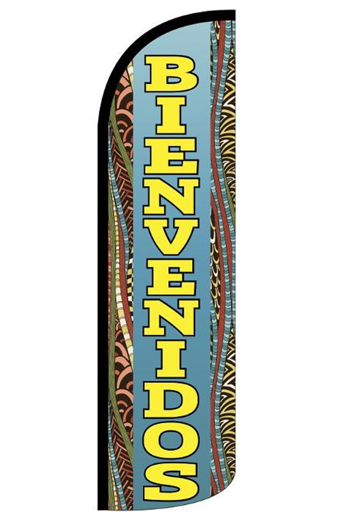 Bienvenidos Windless Flag Without Pole Advertisement /Business Flags ...