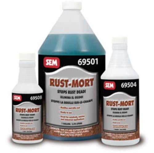 SEM Products 69508 Rust-Mort Rust Preventive Coating Black 1 pt. Each ...