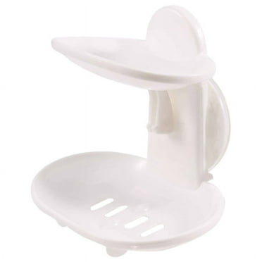 Shower Soap Holder Suction Cup Soap Dish for Shower Wall Double Layer ...