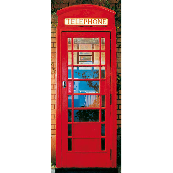 Ideal Décor Telephone Box Wall Mural - Walmart.com