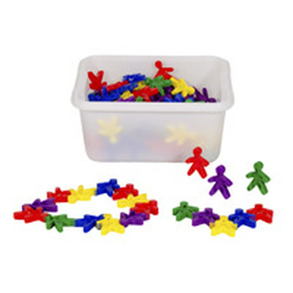 Childcraft People Connectors Manipulatives, 3 Inches, PreK, Set of 100 ...