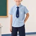 Boys School Uniform Set Short Sleeve Button Down Shirt with Tie ...