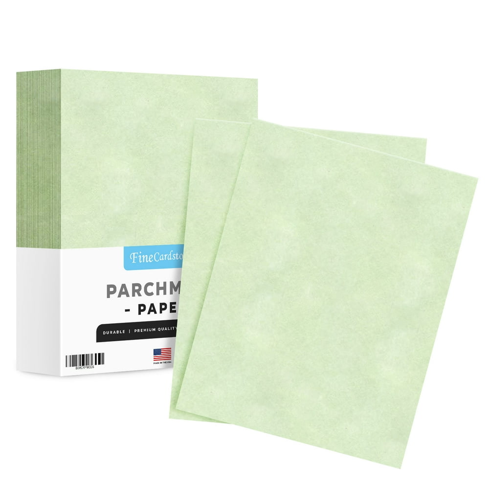 Spring Green Parchment Paper – Great for Certificates, Menus and ...