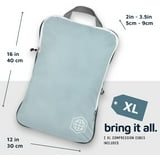 Extra Large Compression Packing Cube 6 Piece Set (Teal and White ...