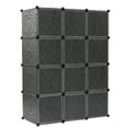 12-Cube Storage Organizer, Eco-Friendly Closted Cube Storage Shelf ...