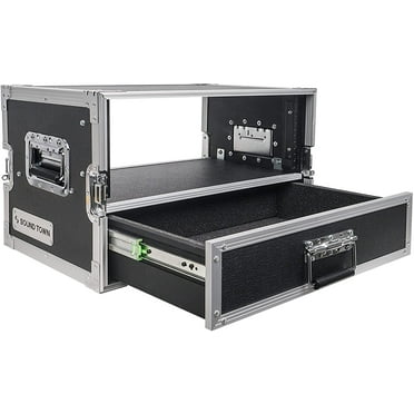 Sound Town PA DJ Combo with 8U Rack/Road ATA Case w/Casters, One 10 ...
