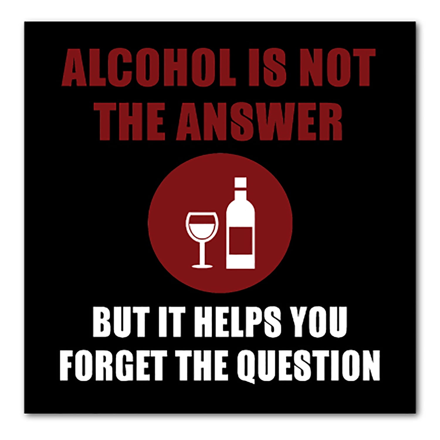 DistinctInk Custom Bumper Sticker - 6" x 6" Decorative Decal - Black ...