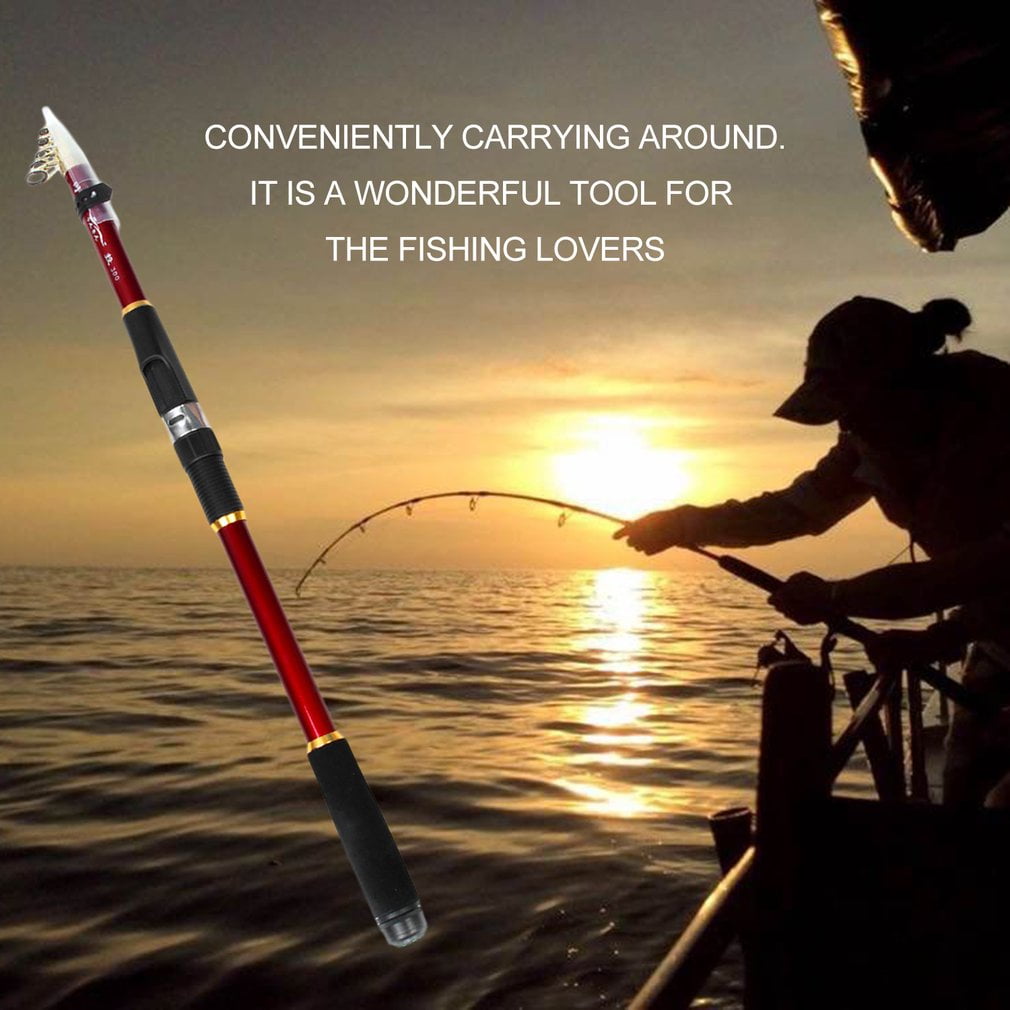 Carbon Telescopic Pole Saltwater Casting Distance Throwing Rod Sea ...
