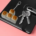 Yvsxxv Keyboard Fidget Toy Keychain, Caramel Bread Clicker With Light ...
