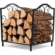 KingSo 8Ft Outdoor Heavy Duty Log Rack, Steel Firewood Holder with ...