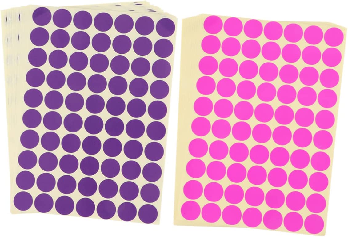 30 Sheets Circle Stickers Self Adhesive Labels Scrapbooking Stickers ...