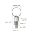 Spring Plunger with Pull Ring M12*1.75 0.51" Thread Length Pin Dia.8mm ...