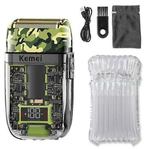 Kemei Cord/Cordless Hair & Beard Electric Shaver For Men Wet Dry ...