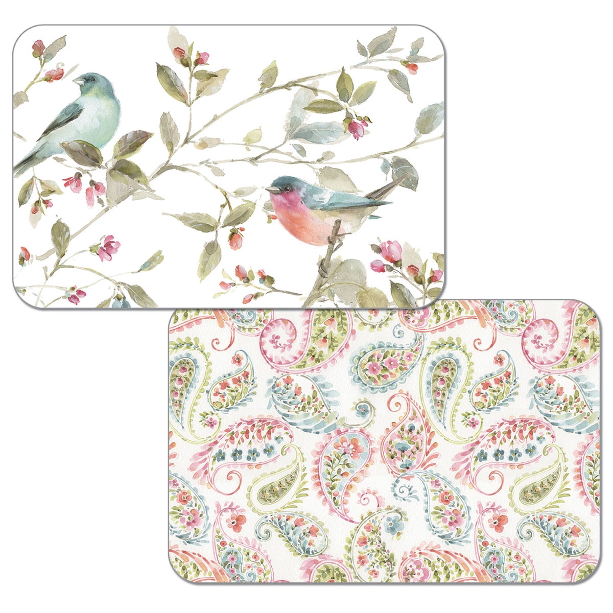 Wipe-Clean Reversible Decofoam Placemats, Beautiful Romance, Set of 2 ...