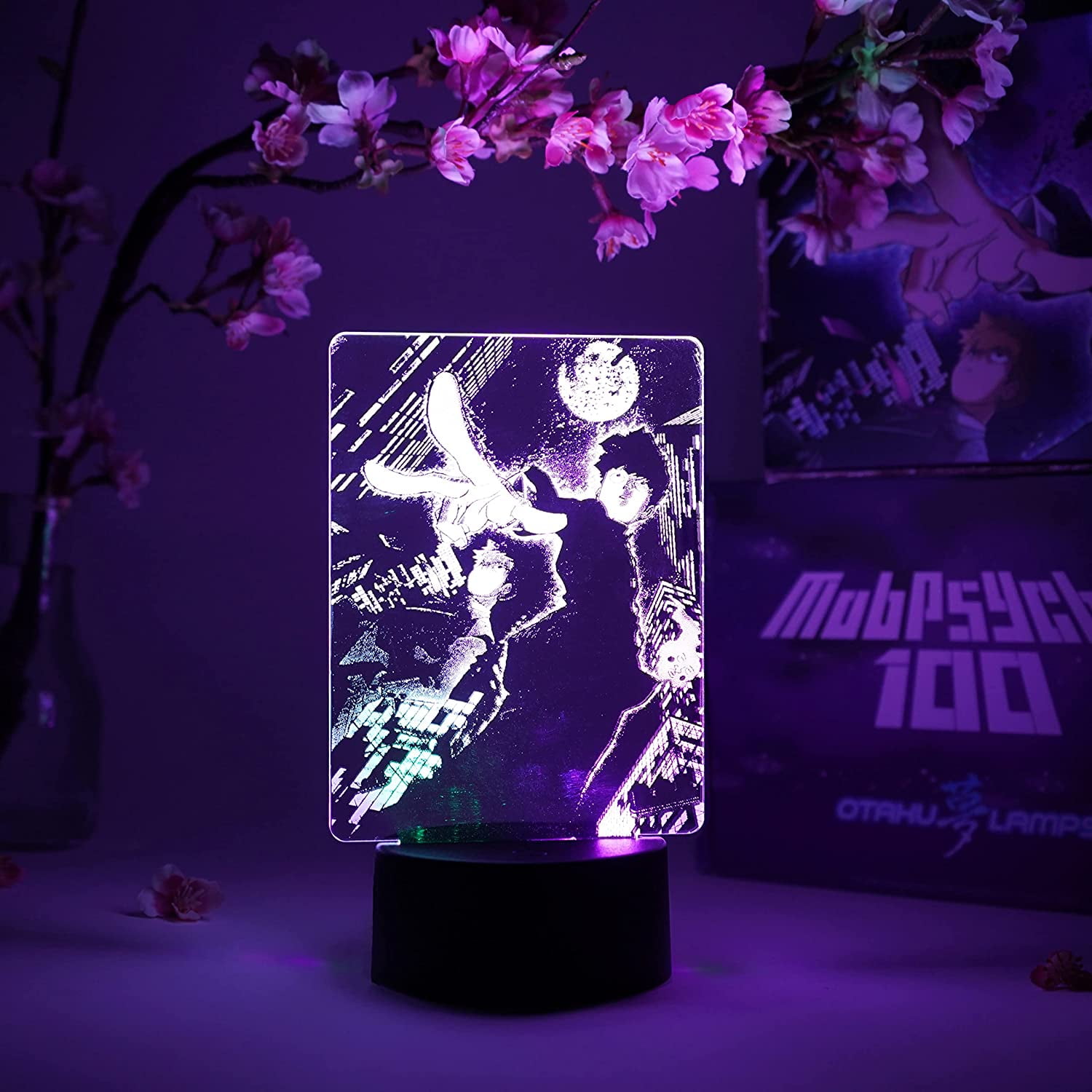 Mob & Reigen Esper Otaku Lamp – Mob Psycho 100 – Anime Lamp Figure ...