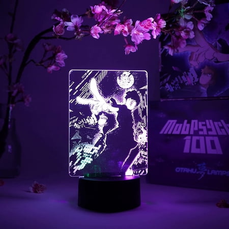 Mob & Reigen Esper Otaku Lamp – Mob Psycho 100 – Anime Lamp Figure ...