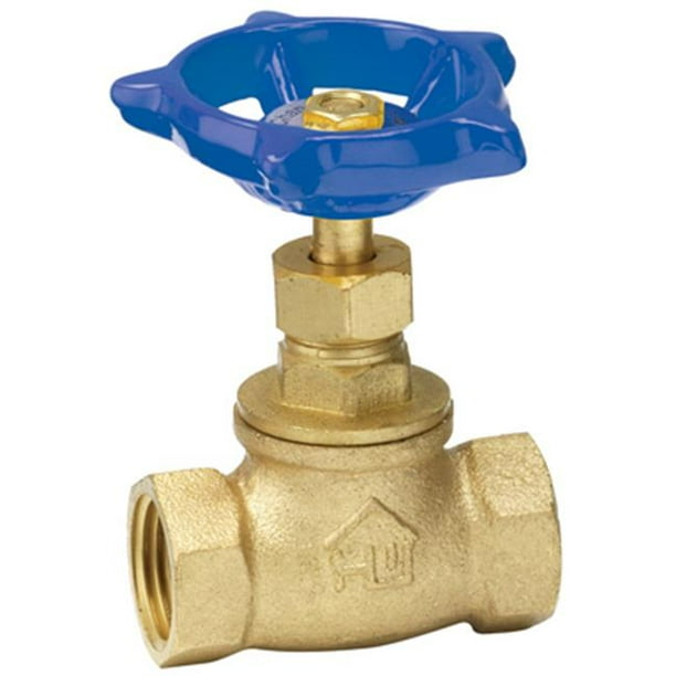 230-2-12-12 0.5 in. Brass Threaded Stop Valve - Walmart.com - Walmart.com