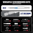 455-Piece Drill Bit Set and Screwdriver Bit Set, Titanium Twist Drill ...
