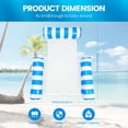 2 Pack Blue+Green 4-in-1 Inflatable Pool Floats Adult Hammock Chair Bed ...