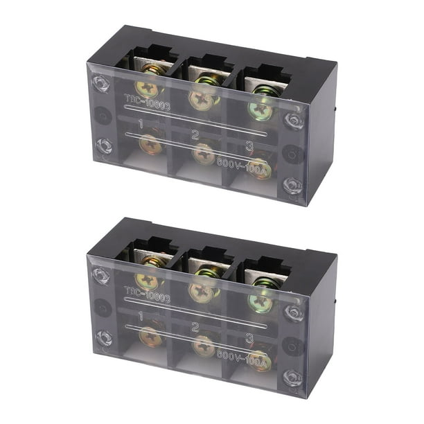 A Terminal Strip Block,2 Pcs Terminal Strip Terminals Barrier Strip ...