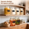 2 Pack 0.7 Gallon (88 Oz) Large Glass Jars with Airtight Lids, Wide ...