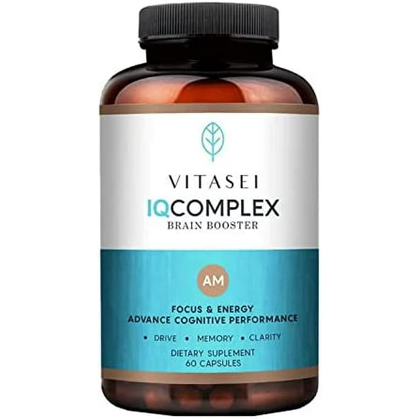 VITASEI IQ Complex AM Brain Booster Brain Supplements for Memory ...