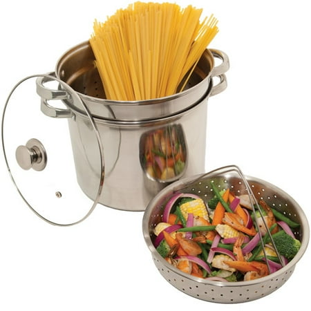 Heuck 4-Piece Stainless Steel 8-Quart Multi-Cooker, Silver - Walmart.com