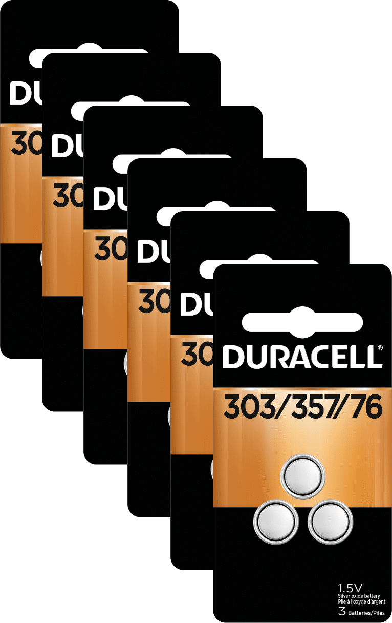 Duracell - 303/357/76 Silver Oxide Button Battery - 18 count - Walmart.com