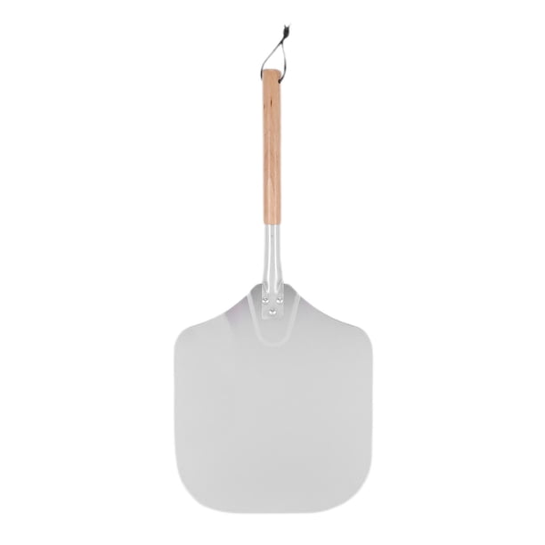 Square Pizza Peel, Aluminum Pizza Pusher with Wooden Handle, Bread ...