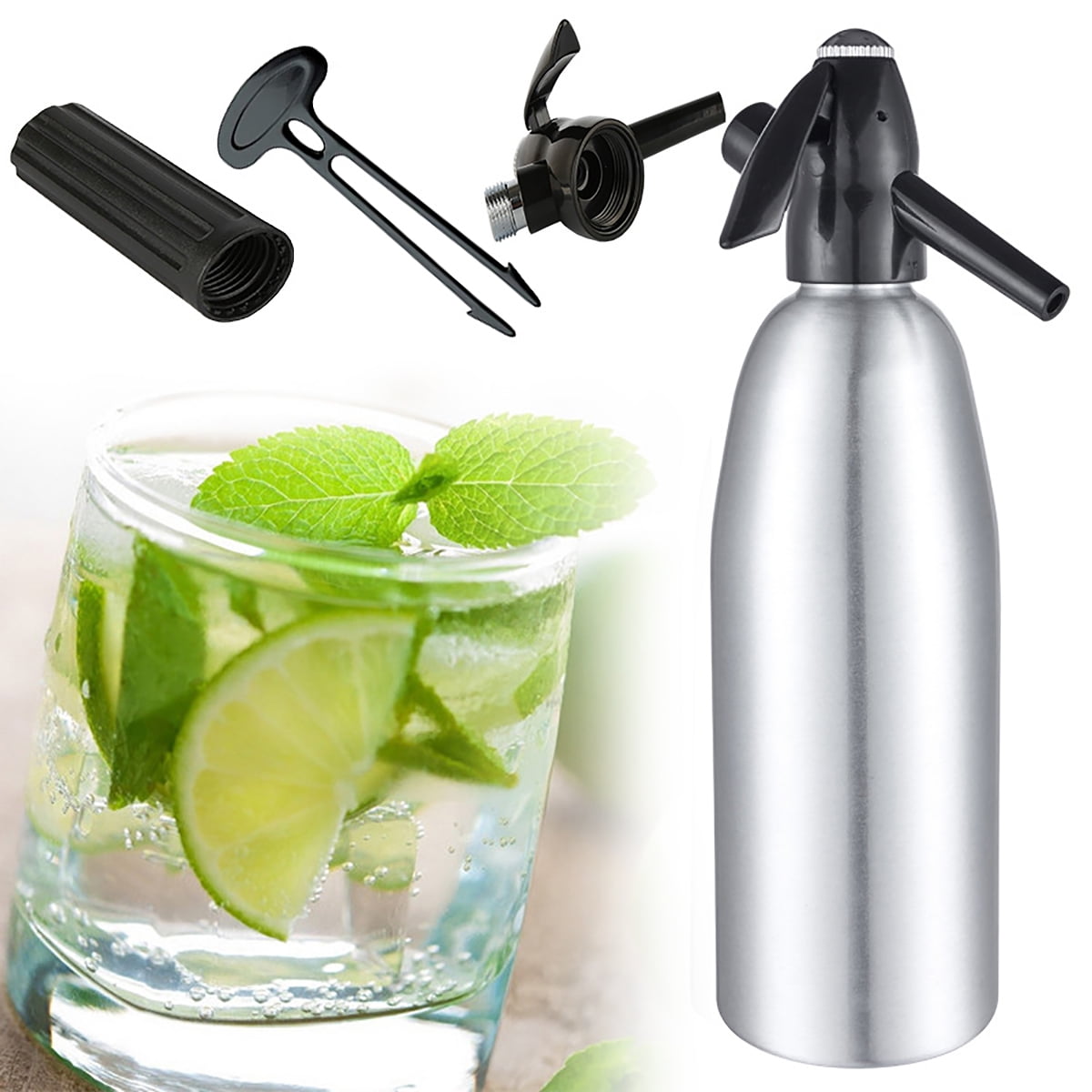 1L Soda Siphon Seltzer Bottle and Carbonated Drinks Maker | Walmart Canada