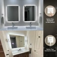 Apmir LED Bathroom Mirror Rectangular Frameless Super Bright Backlited ...