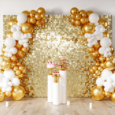 Metallic Silver Glitter Wall Backdrop - Ideal for Parties & Weddings ...