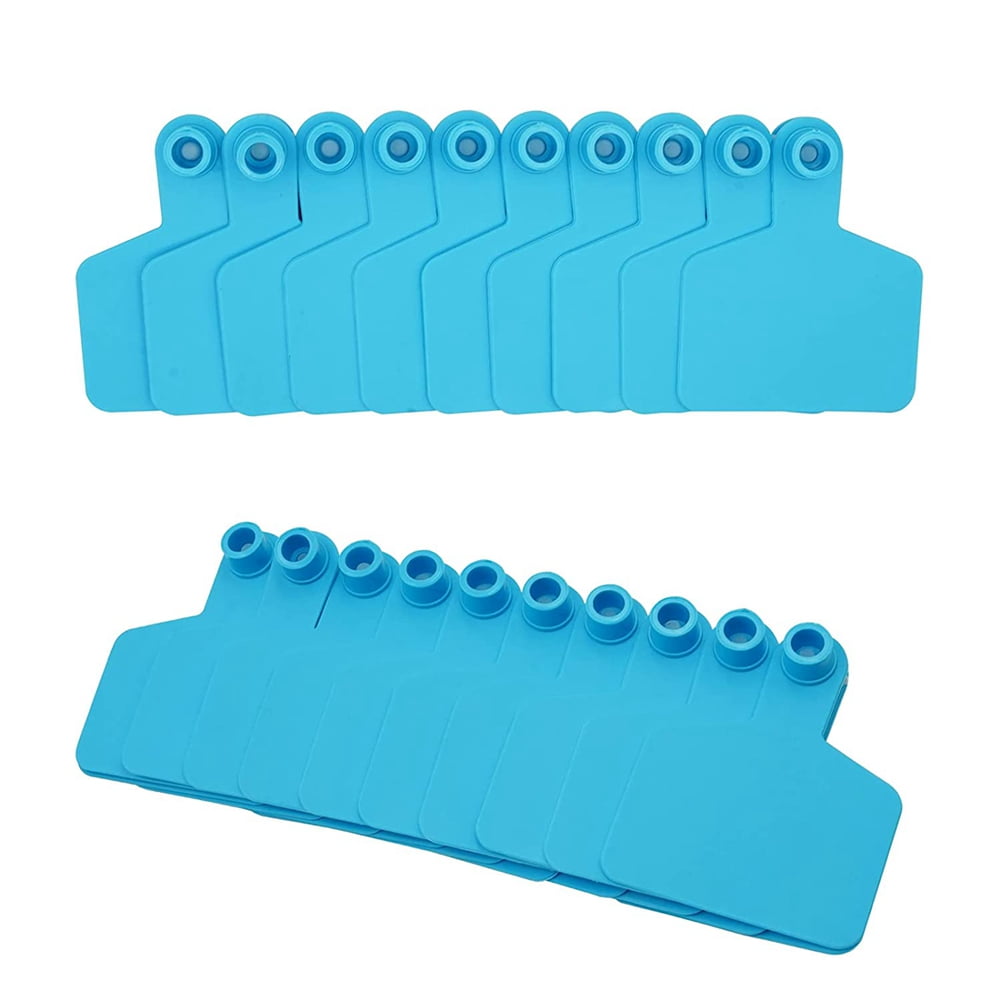 Buy Blank Livestock Ear Tags for Goats Sheep Pigs Cattle Livestock Blue ...