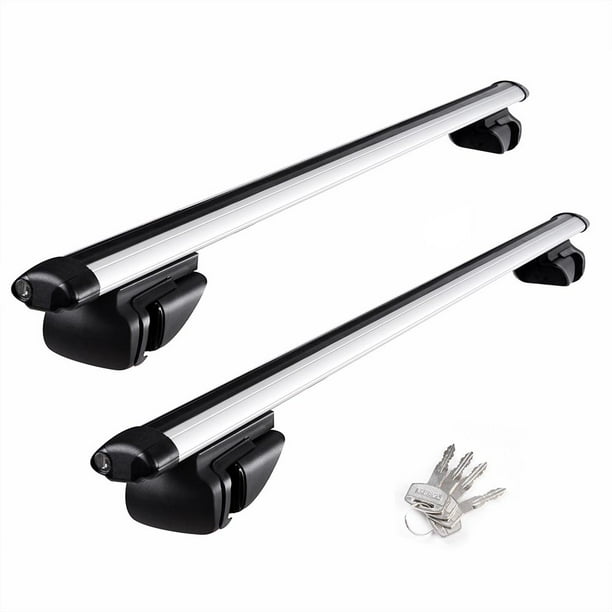 Yescom Universal Roof Rack 50" Aluminum Cross Rail Bar Car Top Luggage ...