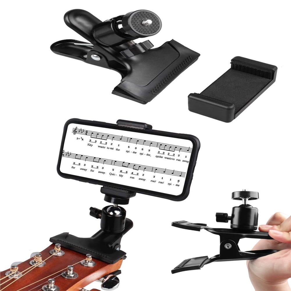 Cheers.US Guitar Head Clip Guitar Phone Holder Smartphone Guitar 360 ...