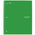 Five Star Cahier traditionnel 1 sujet, 11 po, 200 pages vert - Walmart.ca
