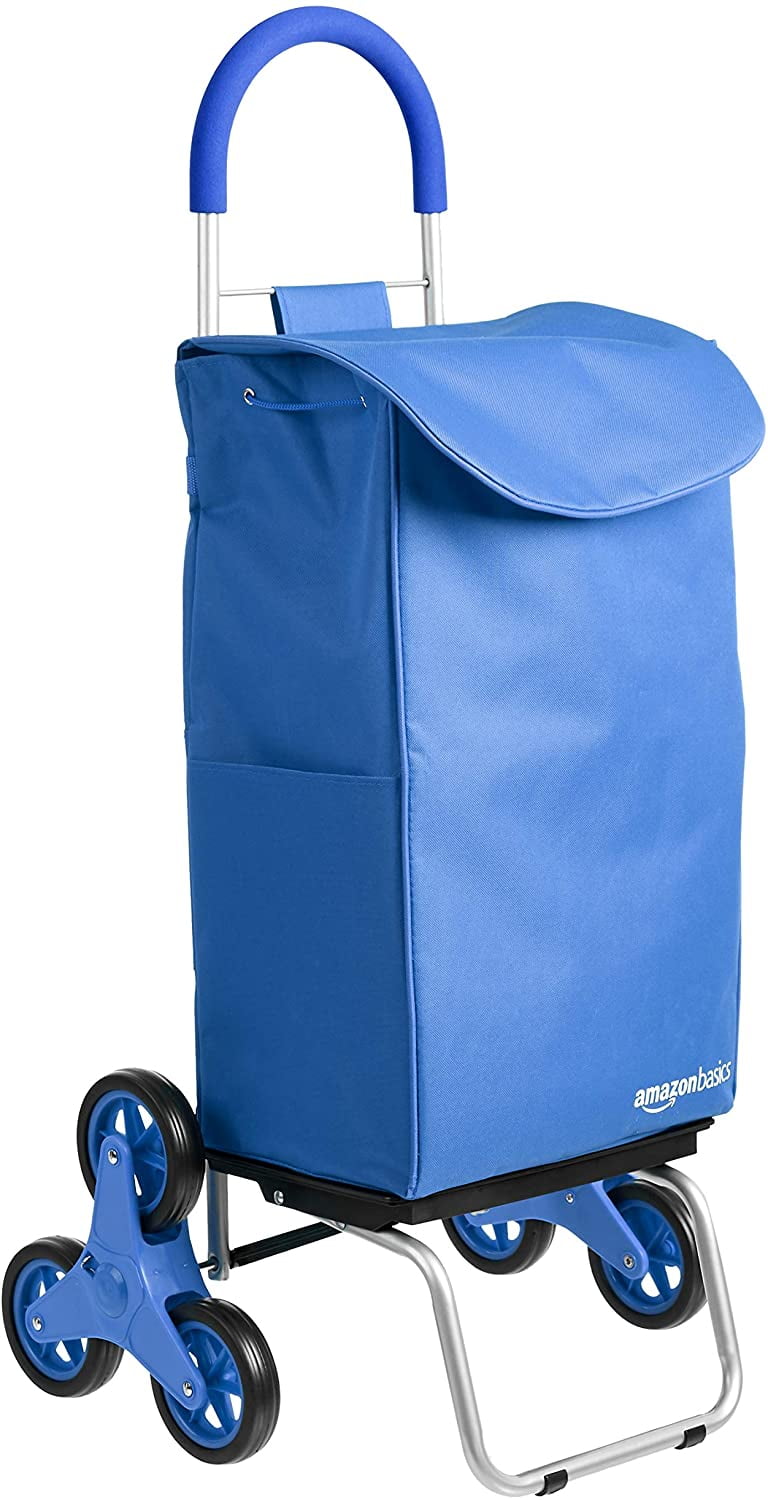 Folding Stair Climber Shopping Cart Converts into Dolly, 44 inch Handle ...