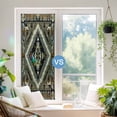Abstract Ethnic Style Weaving Window Privacy Film, Rainbow Film ...