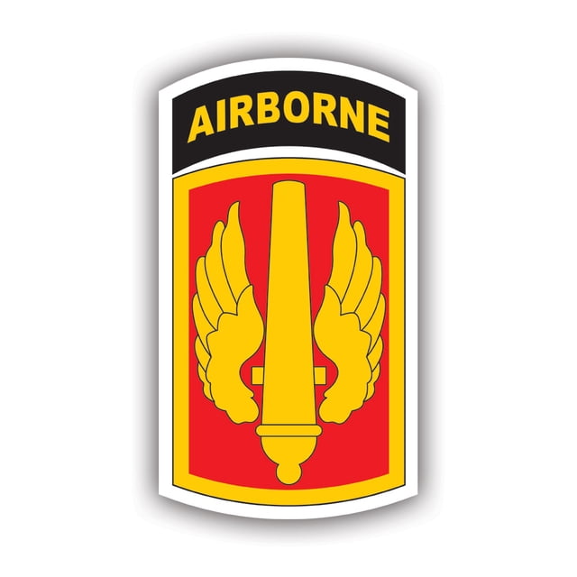 18th Field Artillery Brigade Airborne Insignia Shaped Sticker Decal ...