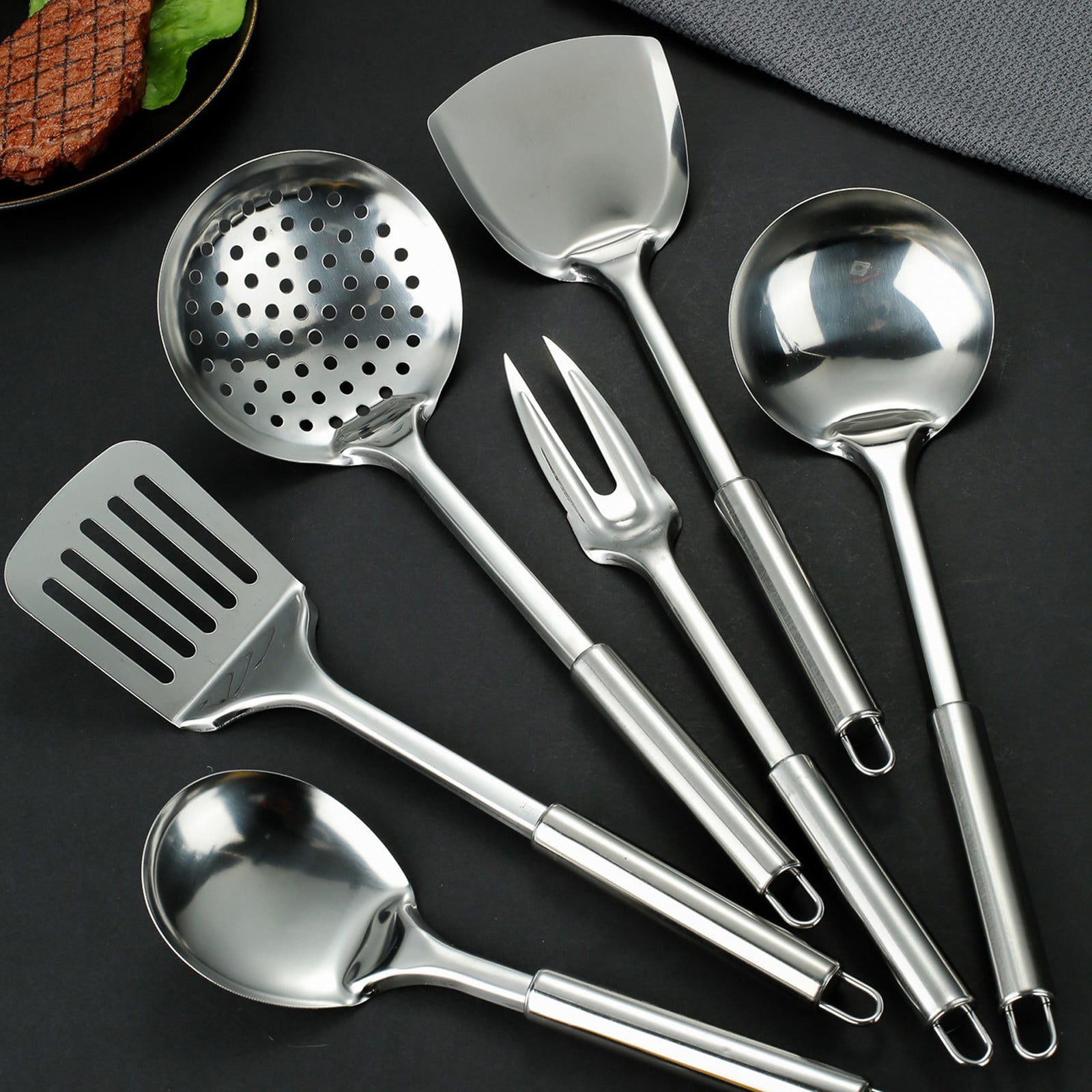 Click here for Xipyykm 6 Stainless Kitchen Cooking Utensil Set Se... prices
