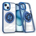 For Apple iPhone 16 (6.1") Clear Transparent Back Hybrid with Rotate ...